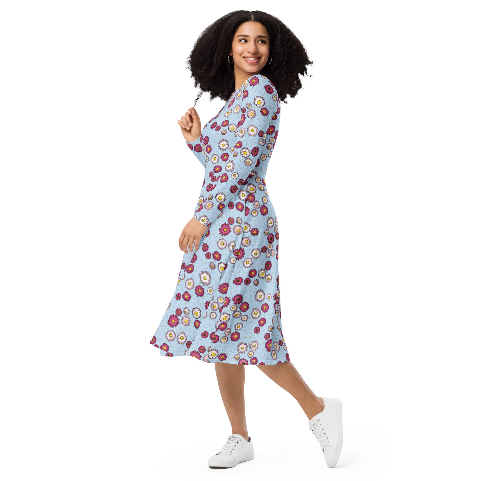 Sky Blue Mid-season Patricia Dress | Penguin Empress Studios