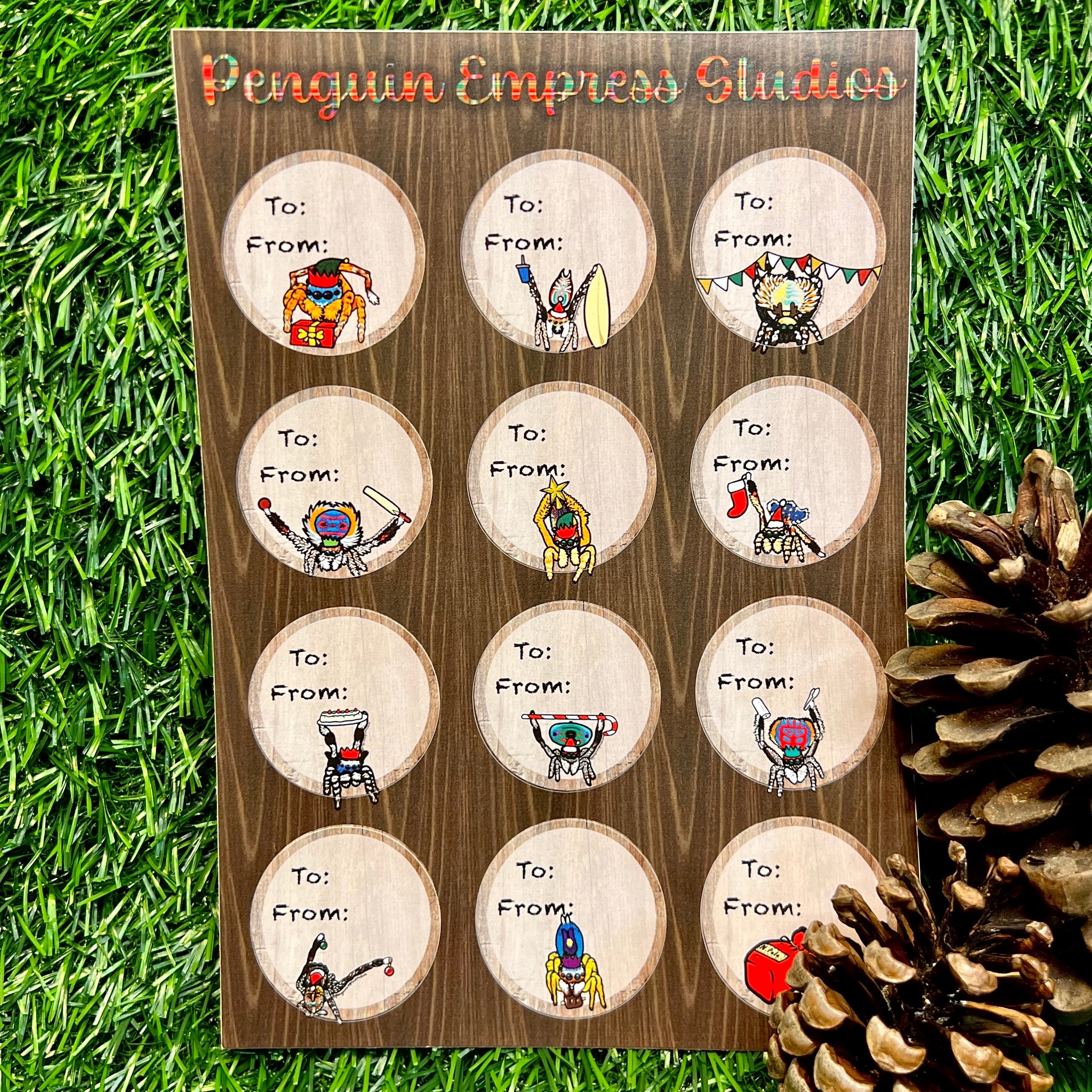 Spider Gift Labels | Penguin Empress Studios