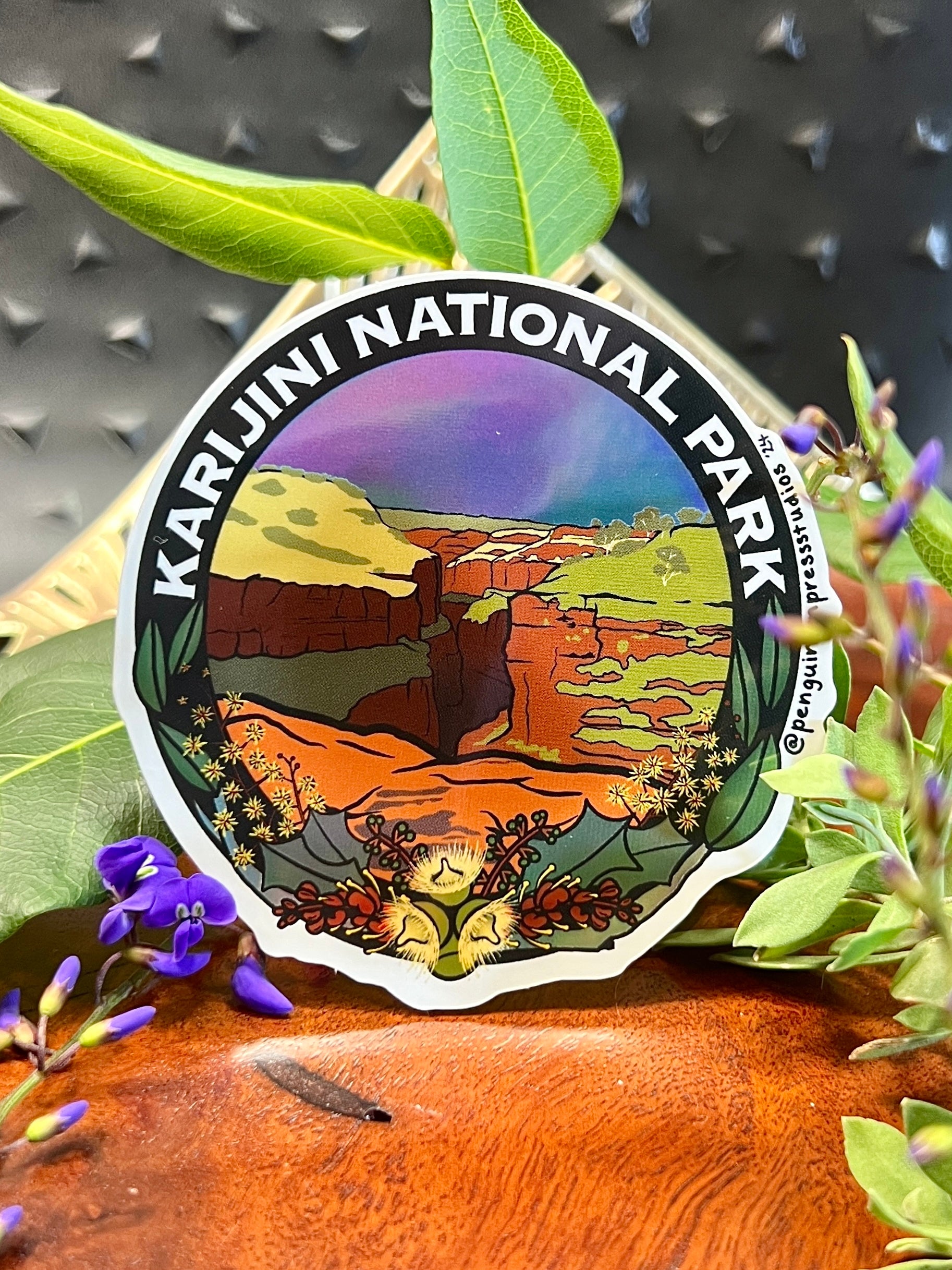 Oxer Lookout - Karijini - Waterproof Holographic Vinyl Stickers | Penguin Empress Studios